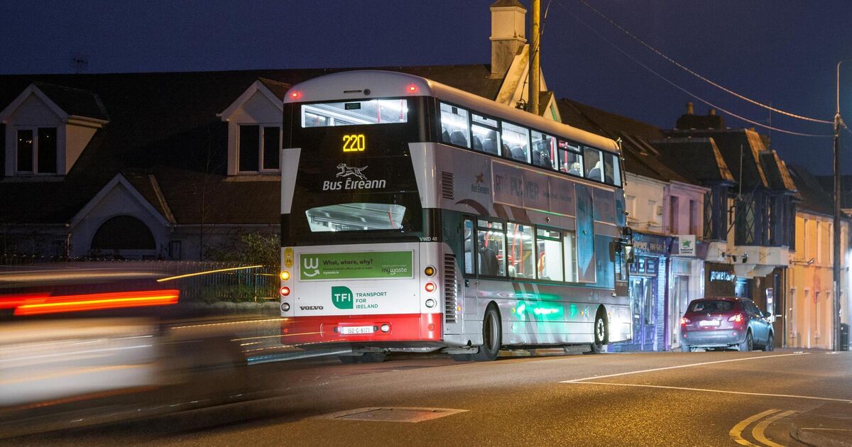 Saturday night lights on Cork's only 24-hour bus