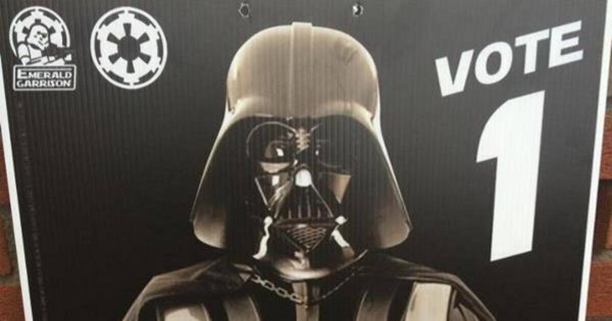 Is Darth Vader running for election in South Dublin?