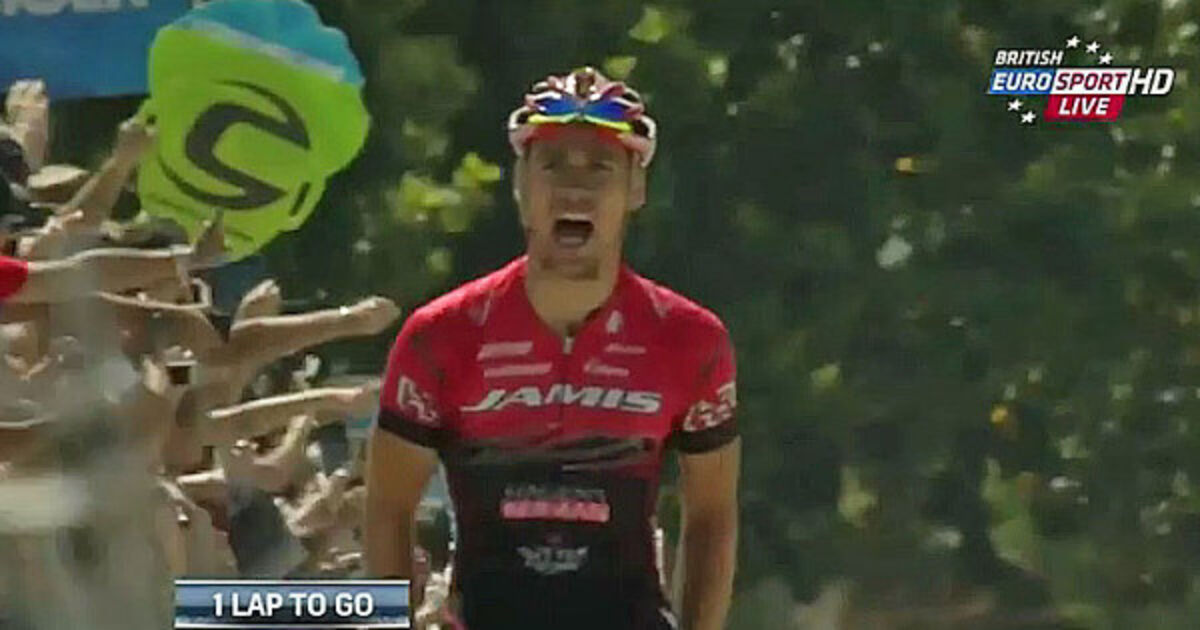 Cyclist #FAIL: Rider celebrates race win - with one lap still to go