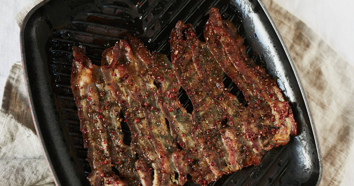 Pink peppercorn bacon