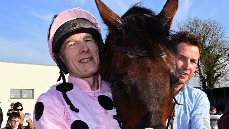 Over the line at 59: Jockey Simon Condon celebrates first ever victory