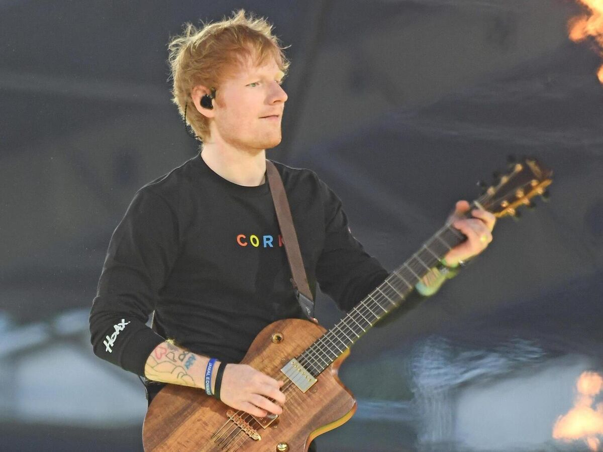 Ed Sheeran Playing Guitar