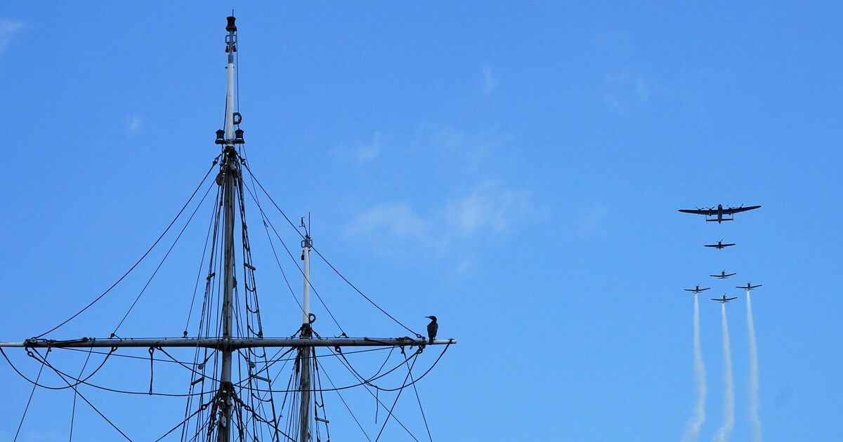 Second World War planes fly over Dublin as part of Irish Air Corps ...