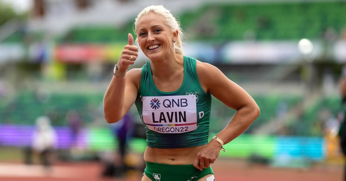 Sarah Lavin survives hurdles scare to power into world semi-final