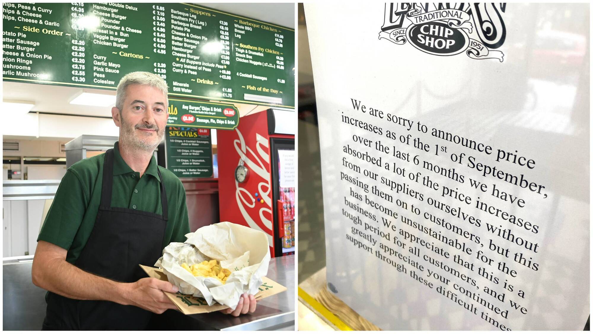 Cork's famous Jackie Lennox chipper feels the heat from rising energy ...