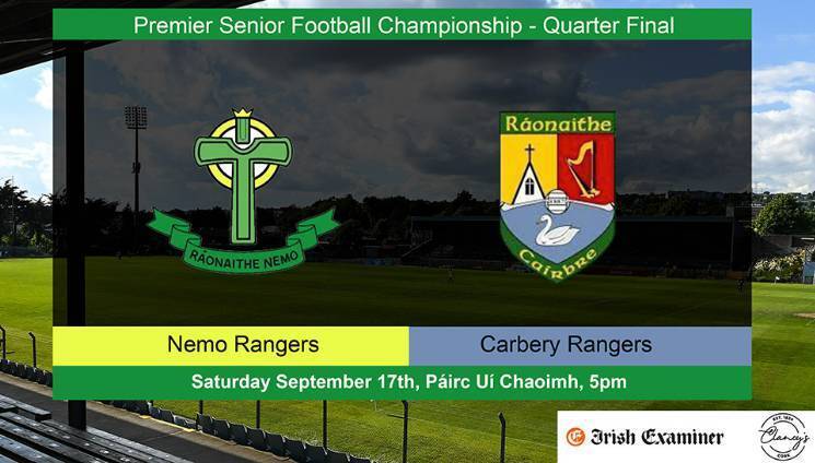 Watch: Nemo Rangers v Carbery Rangers, Cork Premier SFC quarter-final