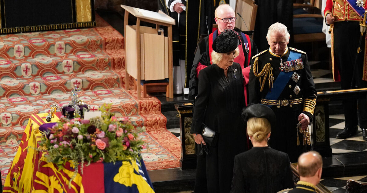 Britain's Queen Elizabeth II's coffin lowered into vault ahead of ...
