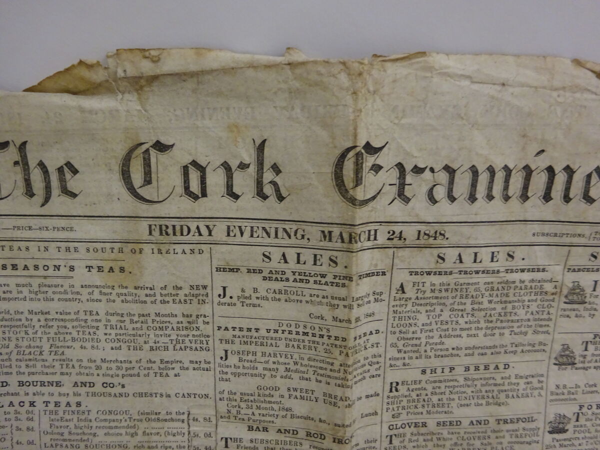 Cork auction offers opportunity to turn back pages of history