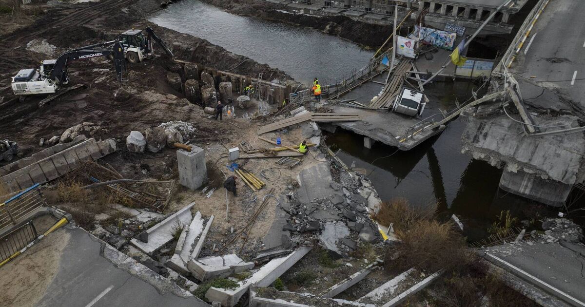 War-ravaged Ukrainian city being rebuilt out of the rubble