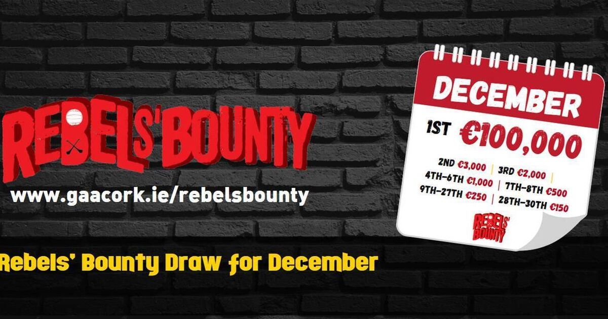 Watch: Join us live for the €100,000 Rebels' Bounty draw