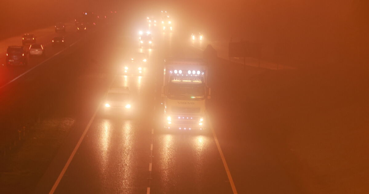 Status yellow fog and ice warning to bring dangerous road conditions ...