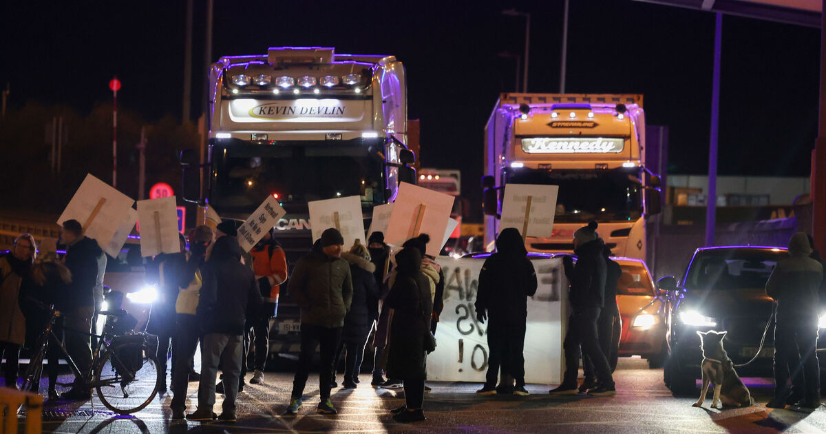 Approximately 100 people at East Wall for 'national day of protest ...