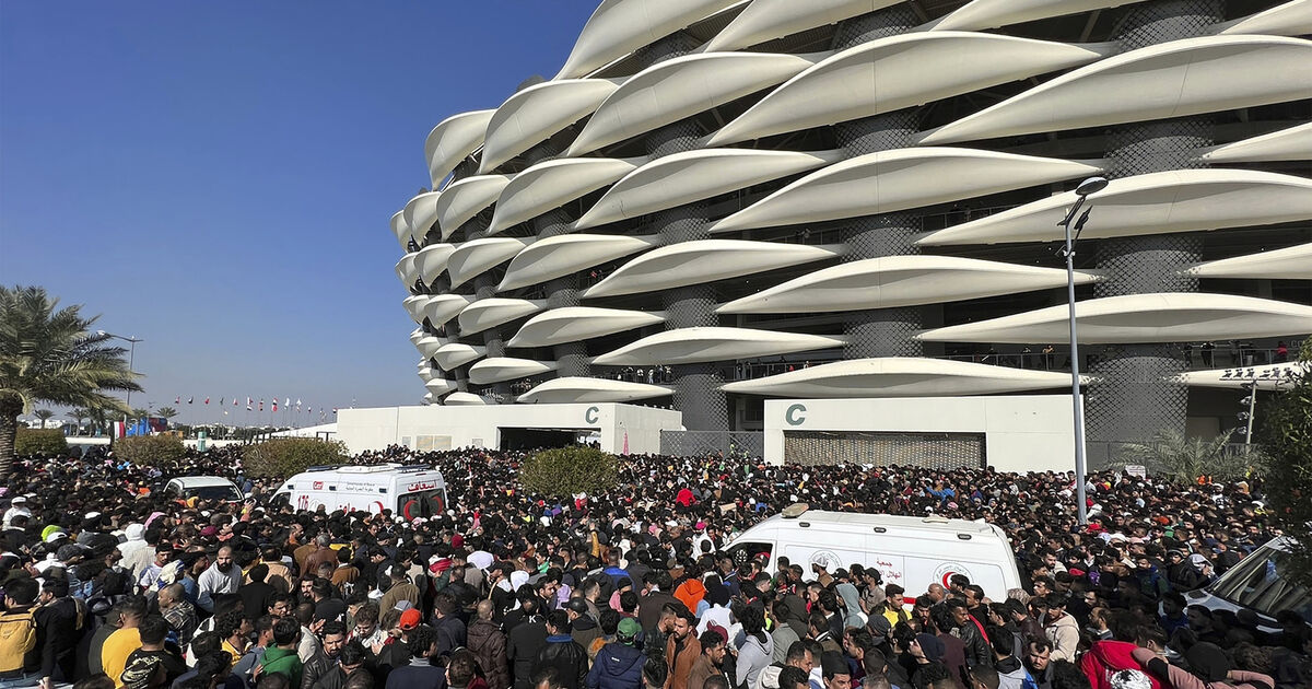 Two killed and dozens hurt in stampede outside stadium ahead of Gulf ...