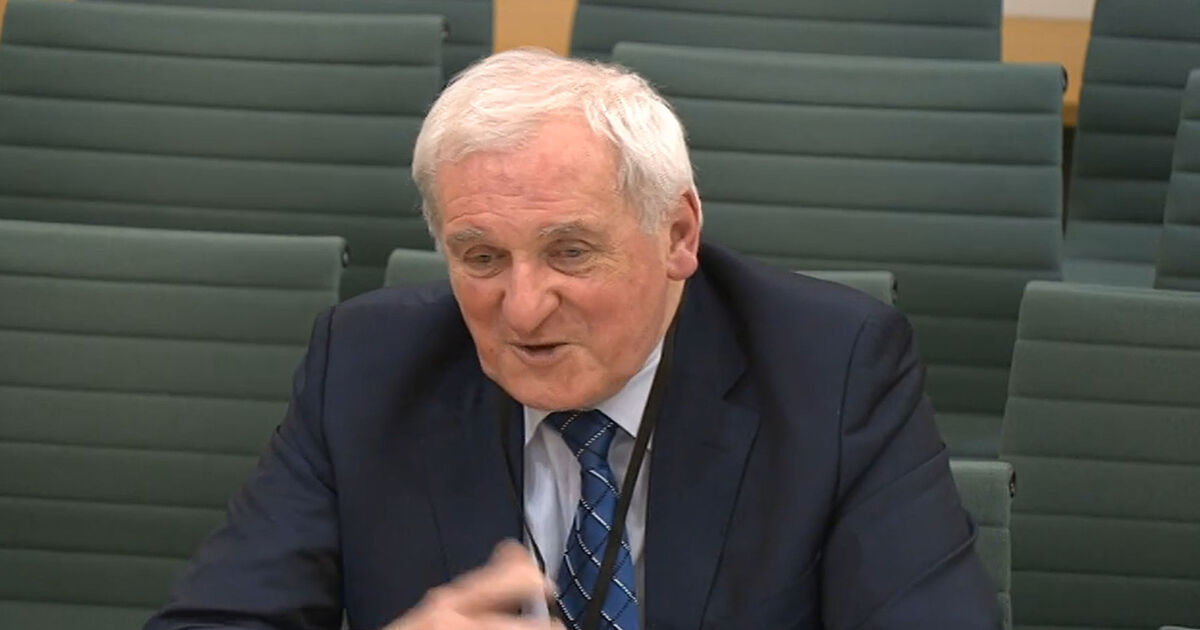 Remark comparing Ahern to convicted criminal made 'at particular point ...