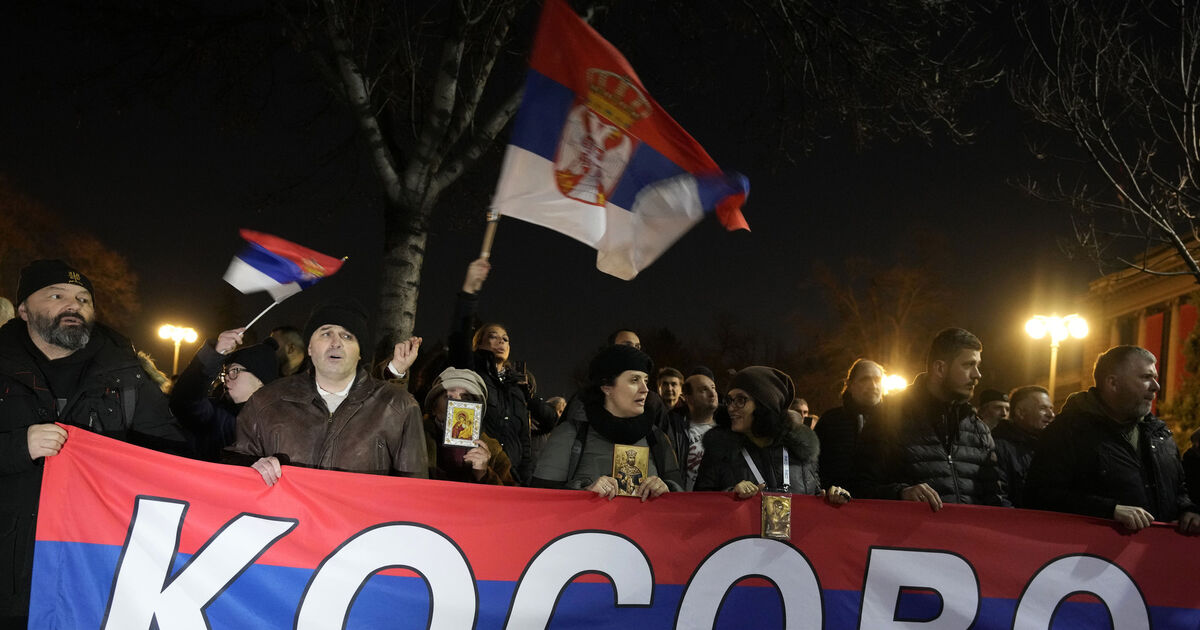 Five men ‘linked to Wagner Group’ arrested after protest over Kosovo