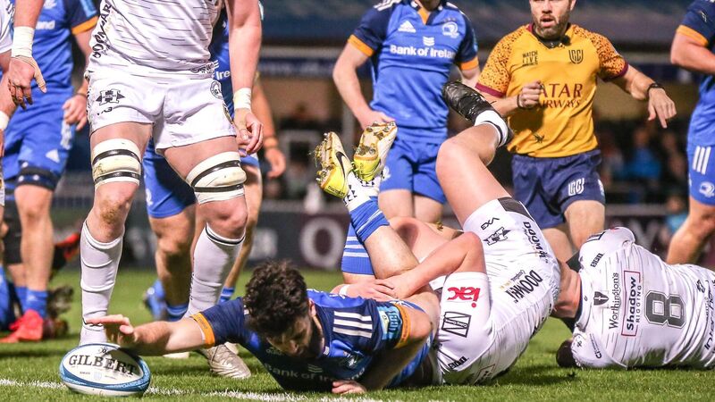 Harry Byrne makes the most of opportunity to lead Leinster to victory