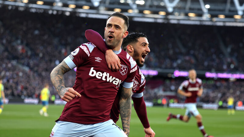 Danny Ings marks first West Ham start with deadly double in big win ...