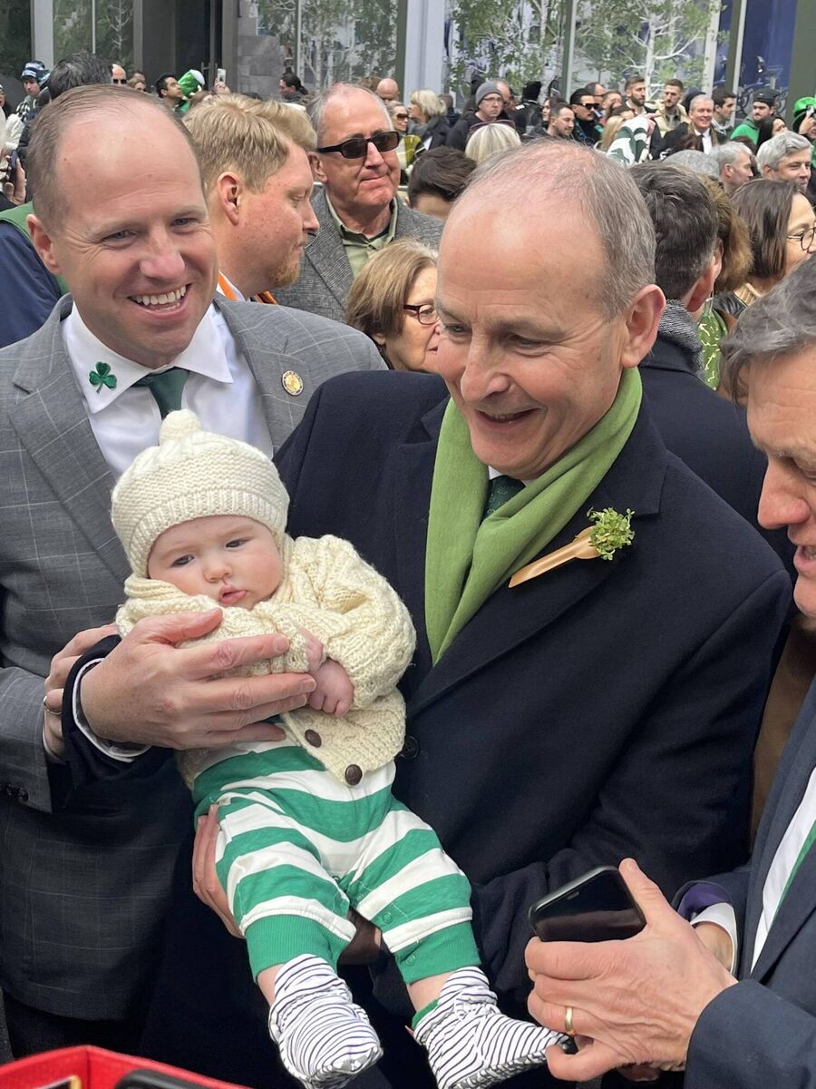 Media moguls to a báinín baby: Micheál Martin meets the world in New ...