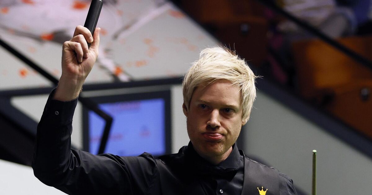 Former champion Neil Robertson reaches round two at Crucible by beating ...