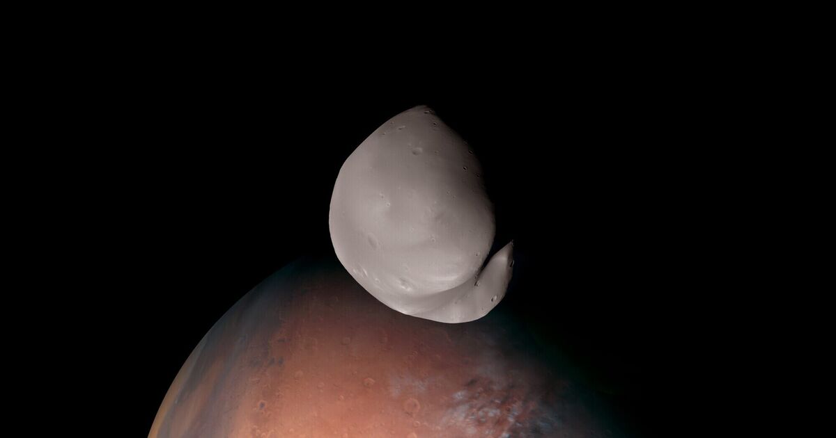 Flyby of Mars’ moon Deimos provides most detailed images ever captured