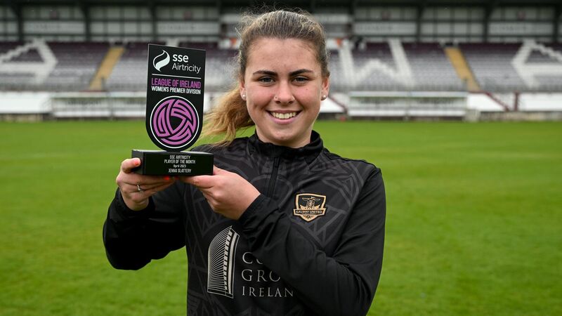 Galway United's Jenna Slattery wins April Player of the Month award