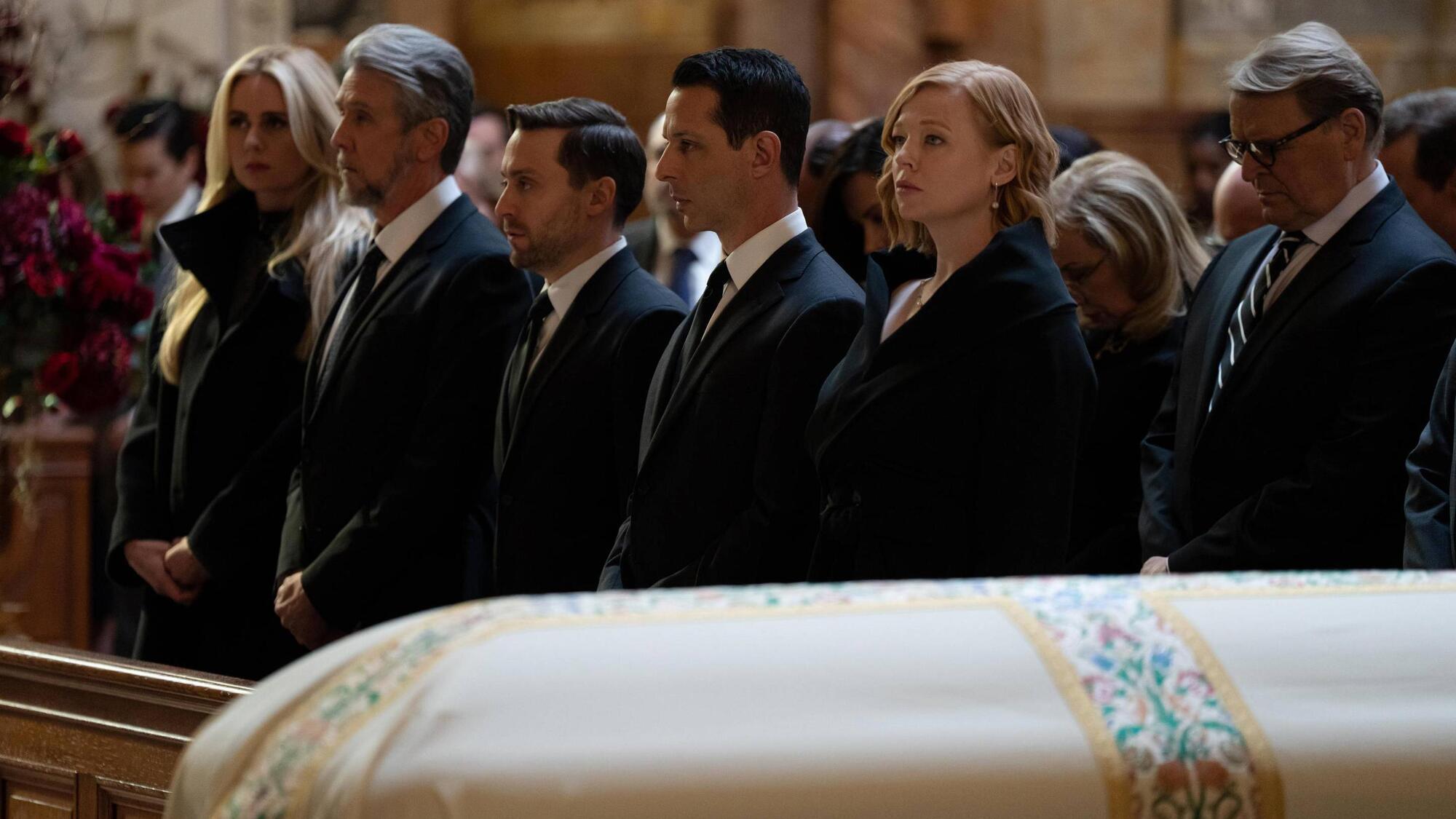 Succession recap: Tears flow but jousting continues at Logan's funeral