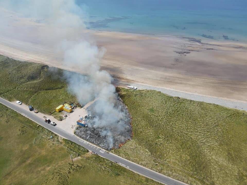 Local response praised after major dune fire at Maharees beach