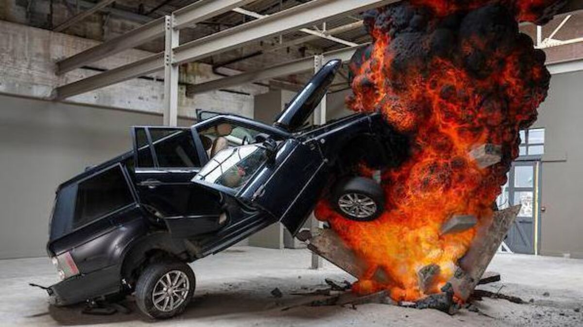David Mach: 'It’s a great car - it’s almost a shame to destroy it'