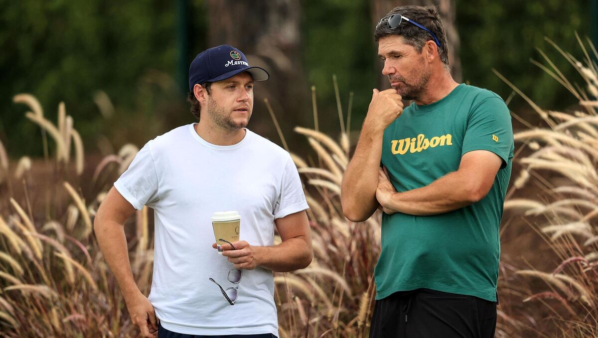 Roy Keane, Niall Horan and Pádraig Harrington attend Ireland Rugby ...
