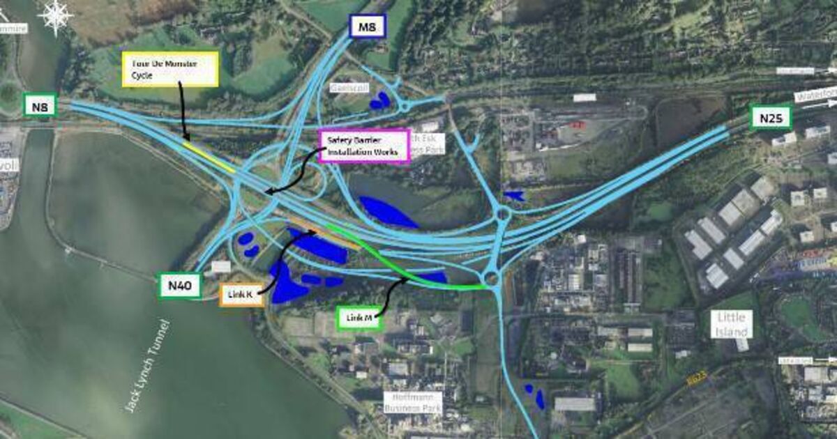N25 westbound lanes of Dunkettle Interchange to be fully re-instated ...