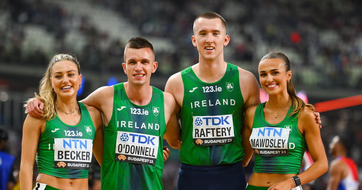 Irish mixed relay team finish sixth in world final
