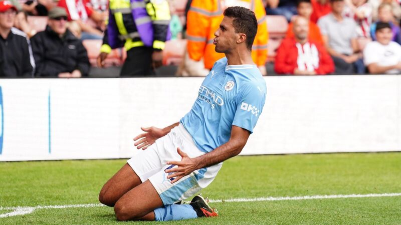 Late Rodri strike claims win for Manchester City at Sheffield United