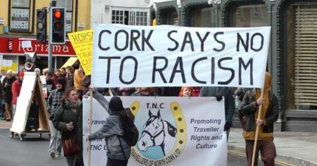 WATCH: Anti-racism march makes its way through Cork city