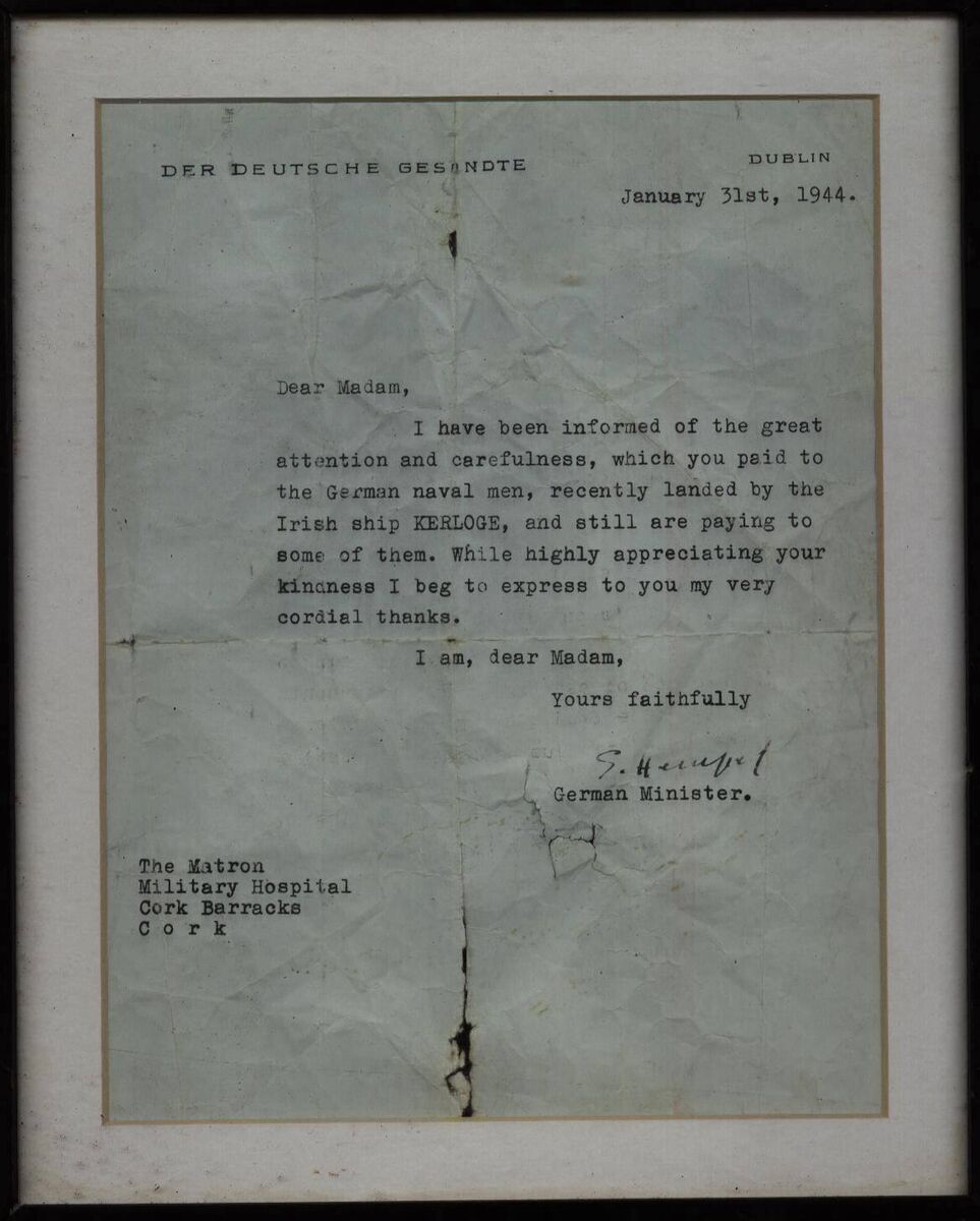 German sailors owed their lives to my grandfather and the heroic crew ...
