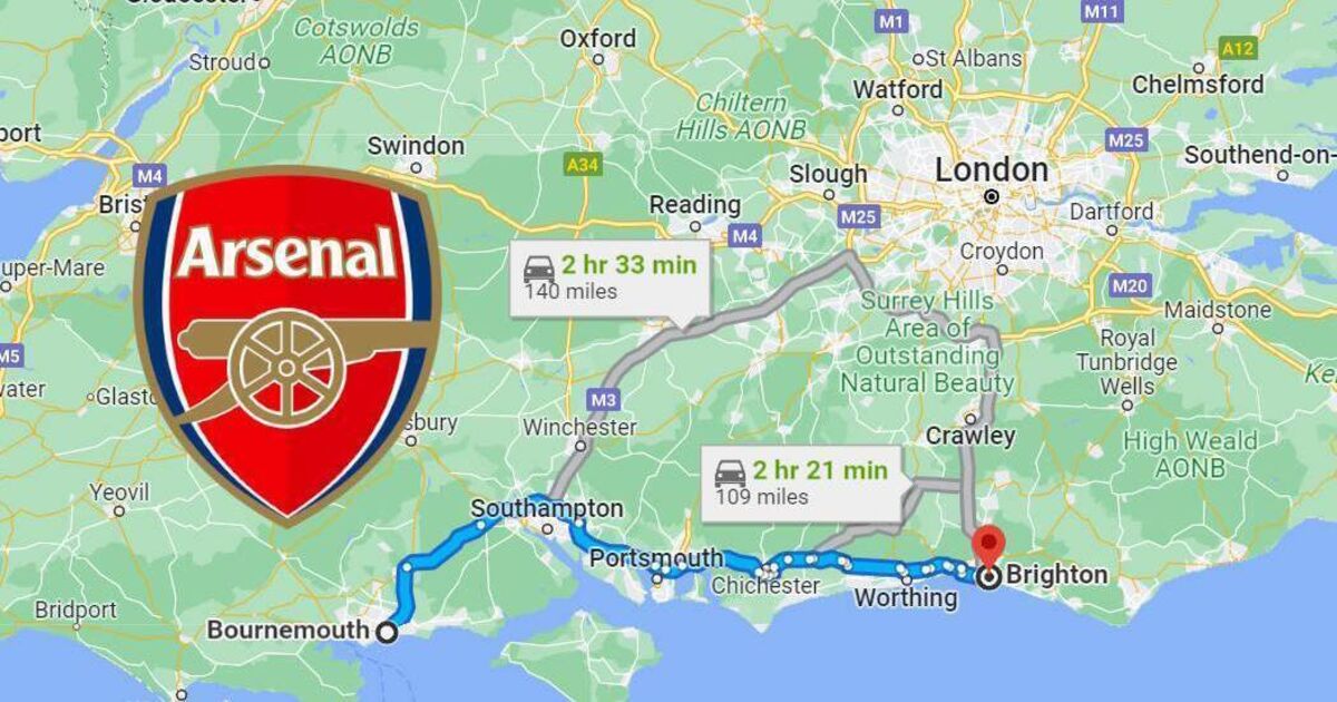 Youth match postponed after Arsenal bus travels to Bournemouth instead ...