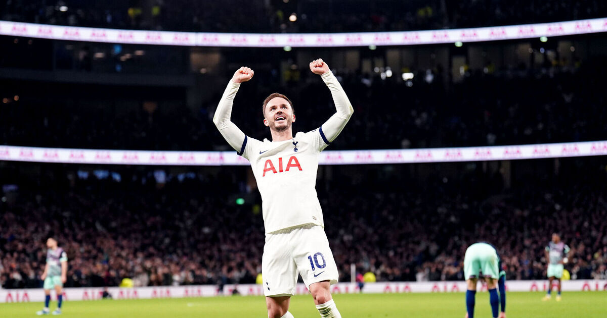 Returning Maddison prominent as Spurs edge into top four
