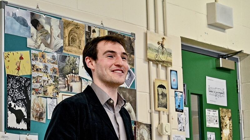 Watch: Award-winning Cork actor Éanna Hardwicke visits his former school