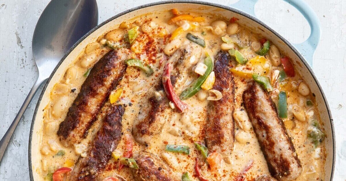 Creamy sausage and cannellini bean one-pot
