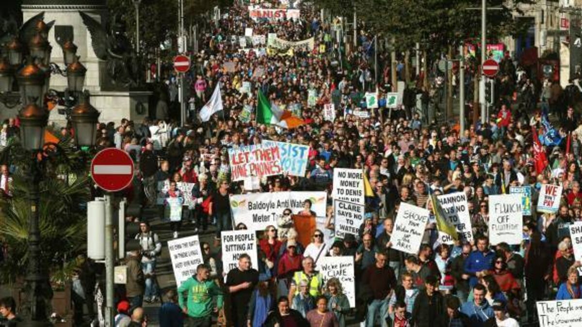 Water protests in major cities today