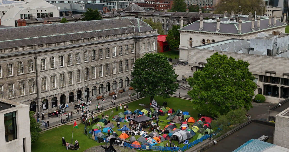 Trinity students end Palestine protest after talks with university