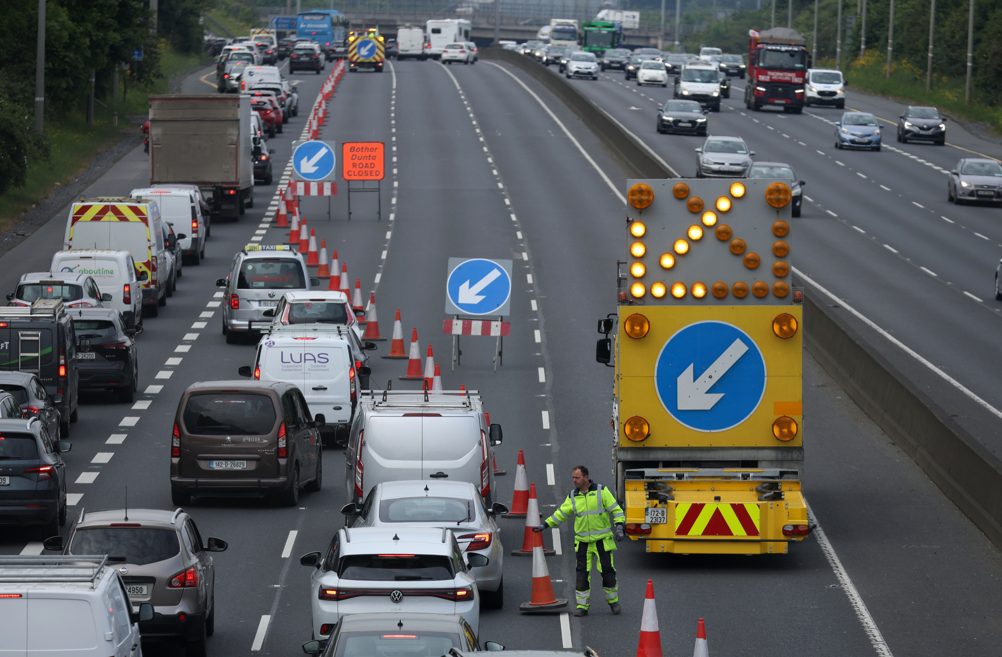 Major M50 crash sees huge travel delays and college exams cancelled