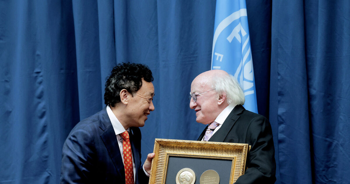 President Higgins awarded UN FAO Agricola Medal