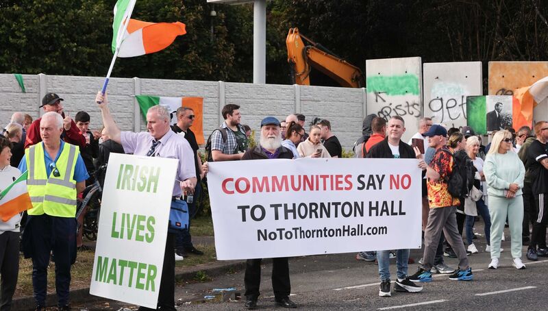 Fire breaks out in Coolock factory after hundreds protest over asylum ...