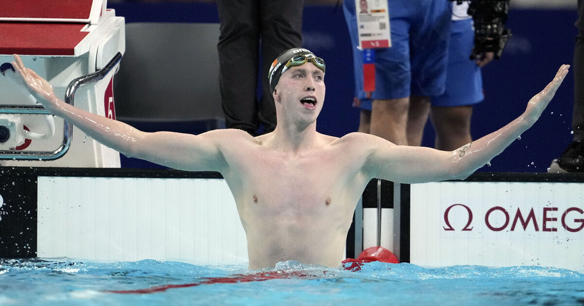 Daniel Wiffen's family reacts to Olympic gold: It is 'lovely to say you ...