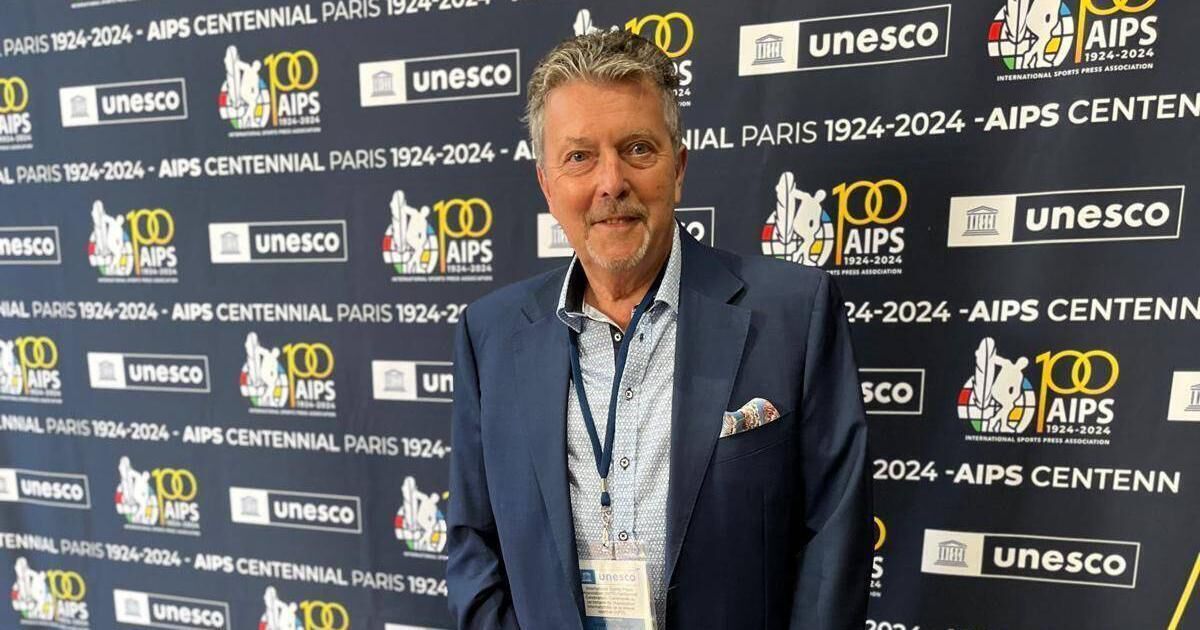 George Hamilton honoured at Paris ceremony for Olympics coverage