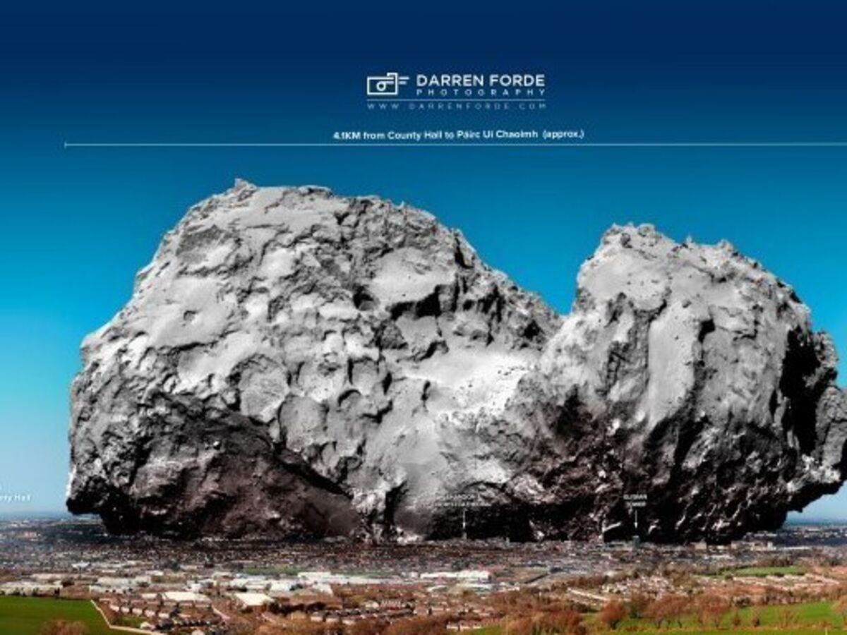 Rosetta Comet Size