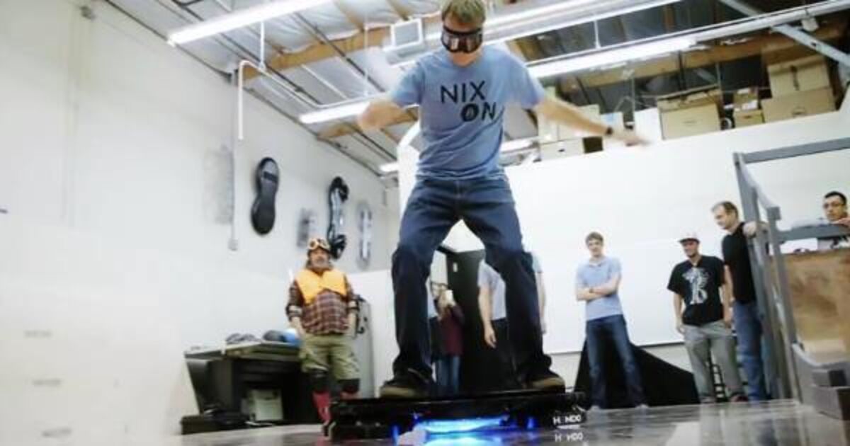 VIDEO: Tony Hawk rides the world's first hoverboard