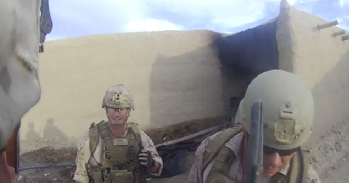 Video: Marine survives headshot from Taliban sniper thanks to helmet