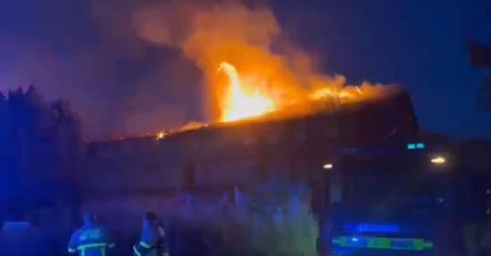 Firefighters tackling large blaze at former religious order building in ...