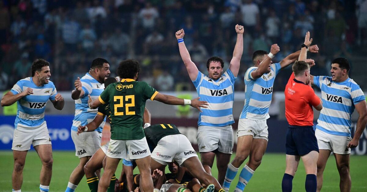 Argentina stun South Africa to keep Rugby Championship hopes alive